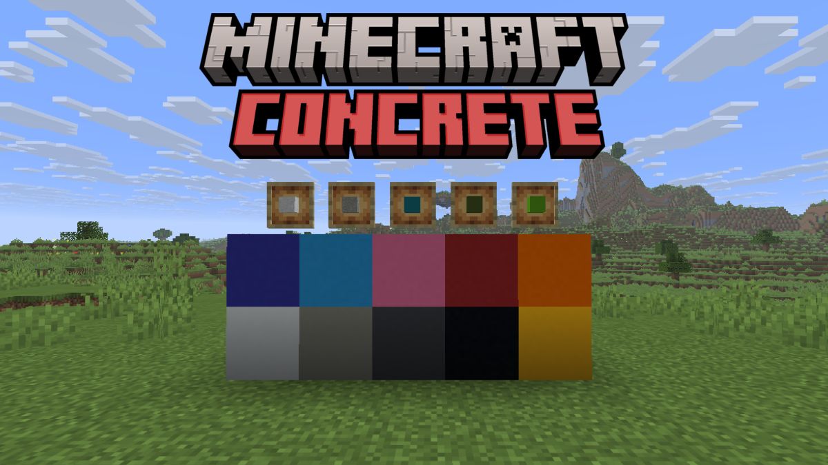 How to Make Concrete in Minecraft Bedrock and Java (2022) | Beebom