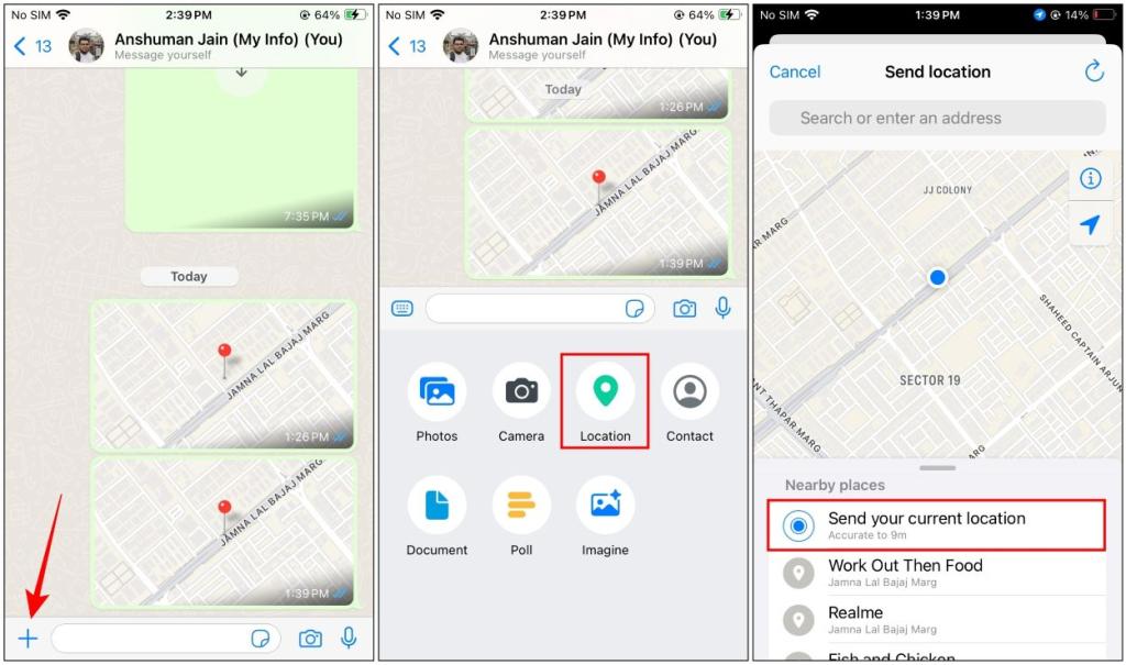 How to Share Location on WhatsApp | Beebom