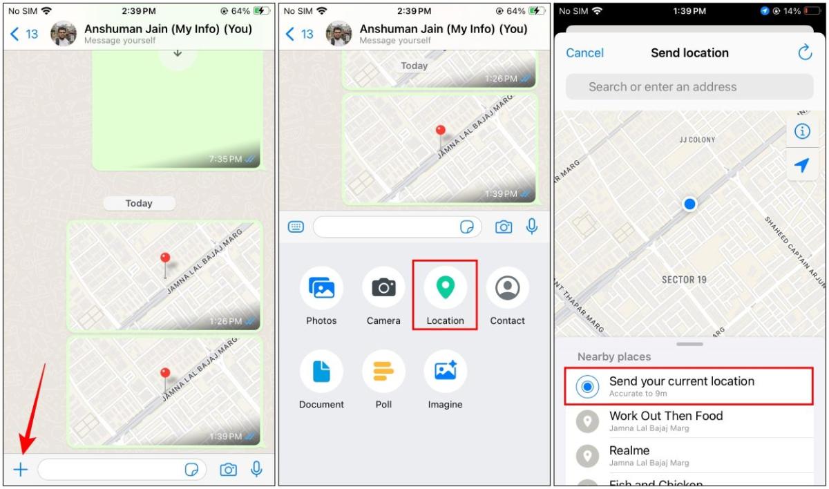 How to Share Location on WhatsApp | Beebom