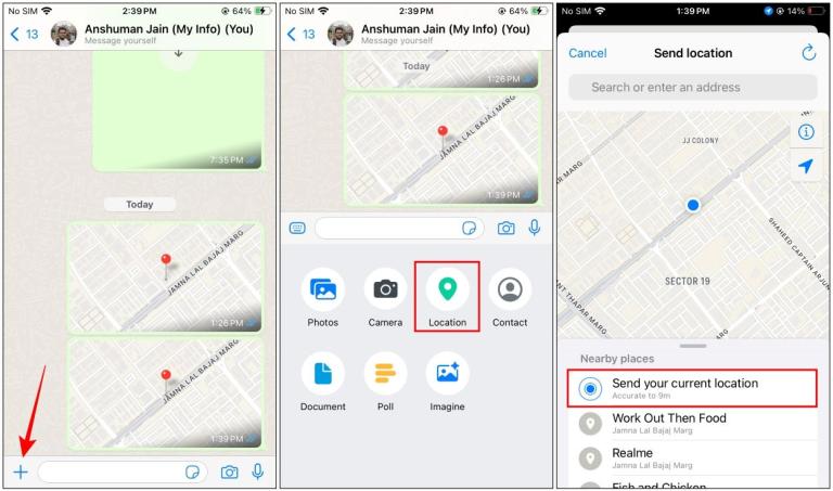 How to Share Location on WhatsApp | Beebom