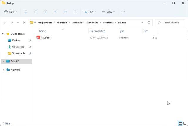 How to Find the Windows 11 Startup Folder (3 Methods) | Beebom