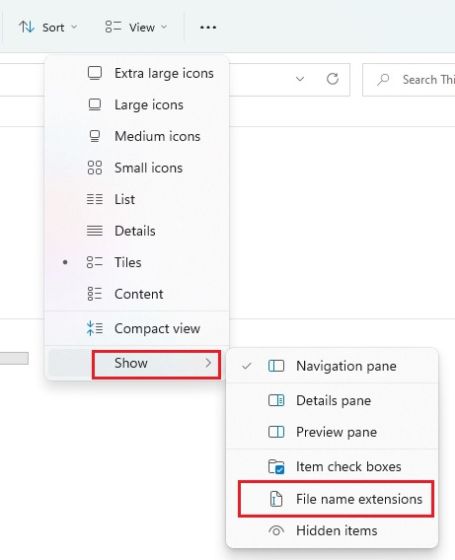 How to Show File Extensions in Windows 11 (4 Methods) | Beebom