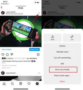 How to Pin Photos and Videos to Your Instagram Profile (2022) | Beebom