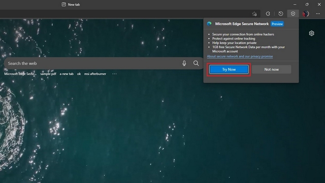 What Is Microsoft Edge Secure Network and How to Use It | Beebom