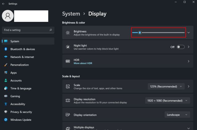How to Change Brightness in Windows 11 (2022) | Beebom