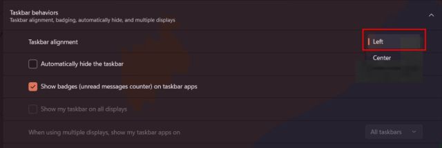 How to Move the Taskbar to the Top or Side on Windows 11 | Beebom