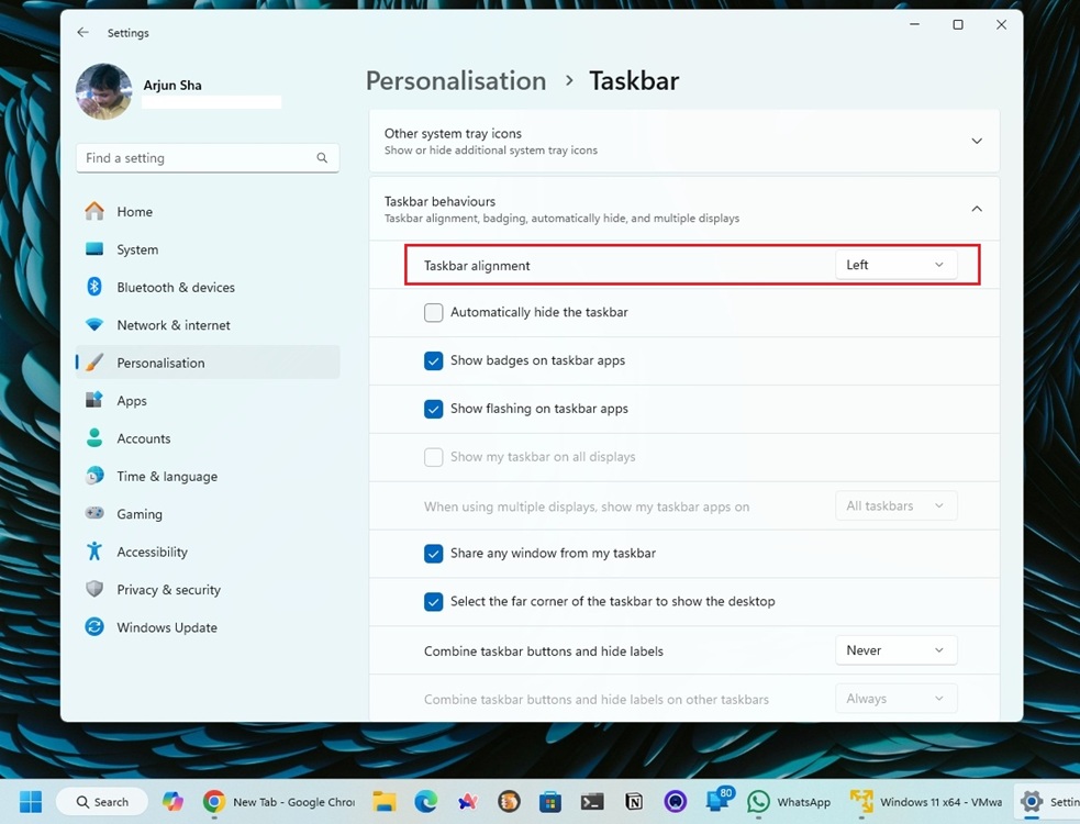 How to Customize the Taskbar in Windows 11 | Beebom