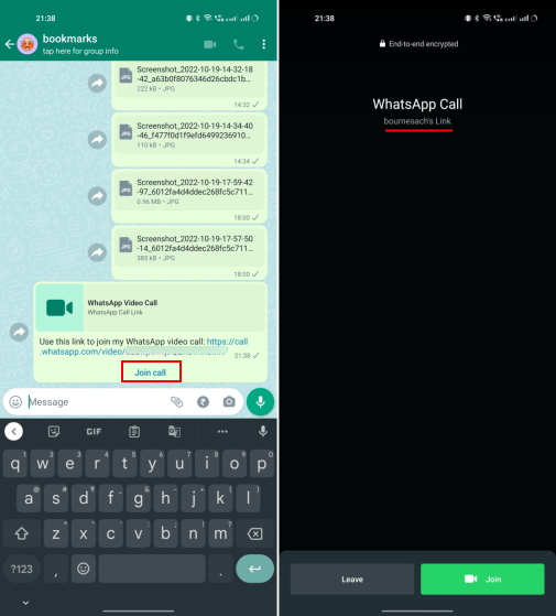 How to Create and Share WhatsApp Audio/ Video Call Links | Beebom
