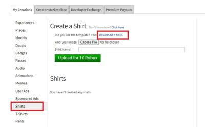 Roblox Shirt Template: How to Make Custom Roblox Shirts | Beebom