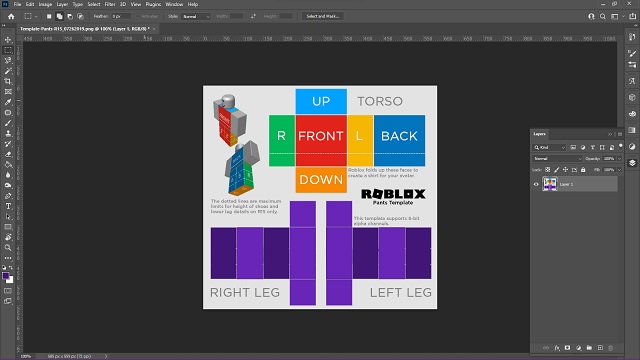 Roblox Pants Template: How to Make Custom Roblox Pants | Beebom