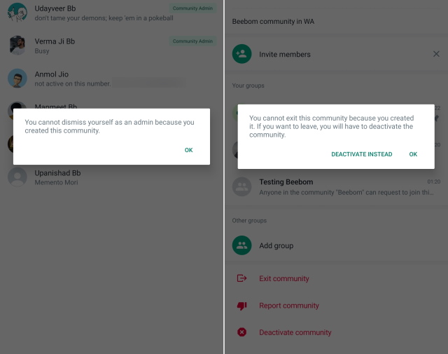 WhatsApp Communities vs Groups: What's the Difference? | Beebom