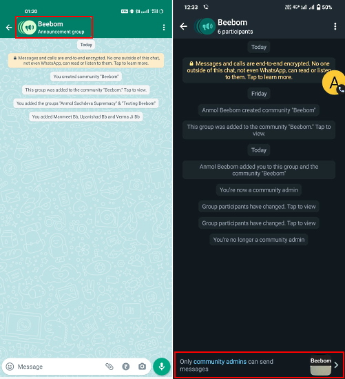 WhatsApp Communities vs Groups: What's the Difference? | Beebom