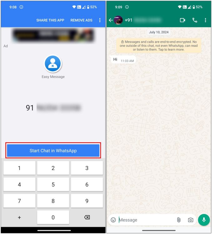 How to Send WhatsApp Message Without Saving Contact Number | Beebom