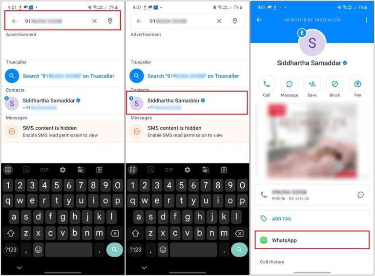 How to Send WhatsApp Message Without Saving Contact Number | Beebom