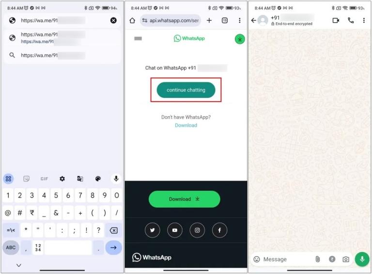 How to Send WhatsApp Message Without Saving Contact Number | Beebom