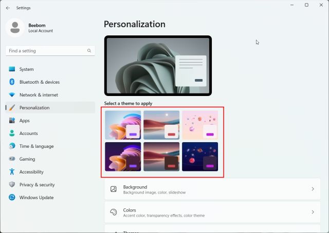 How to Enable Hidden Education Themes on Windows 11 | Beebom