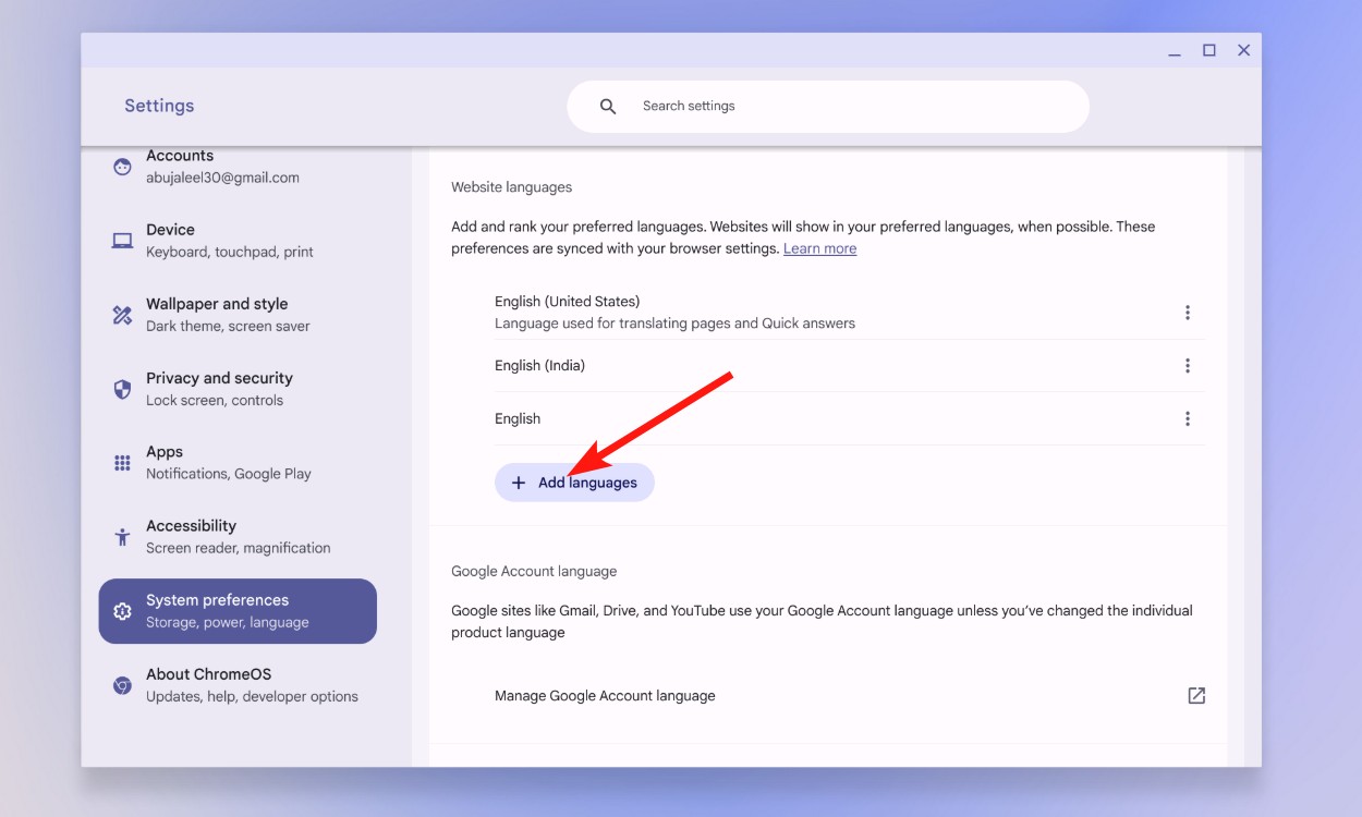 How to Change Language on Your Chromebook | Beebom