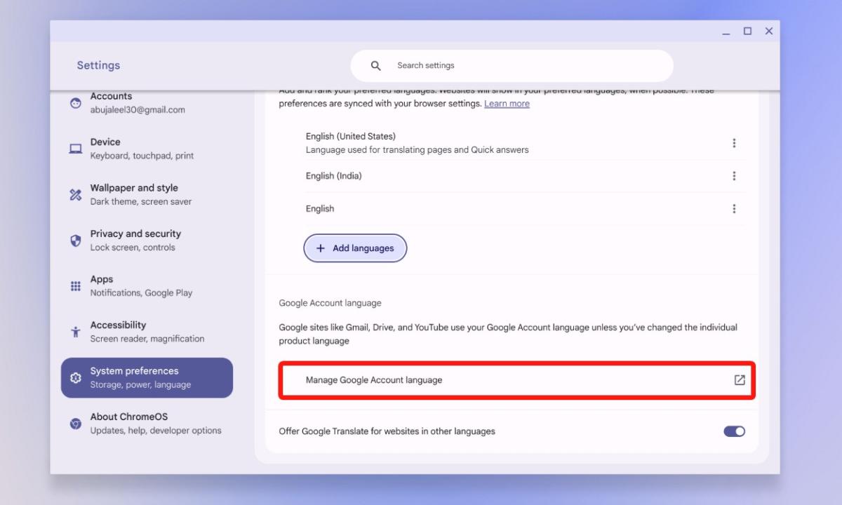How to Change Language on Your Chromebook | Beebom