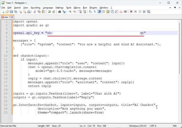 How to Build Your Own AI Chatbot With ChatGPT API (2024) | Beebom