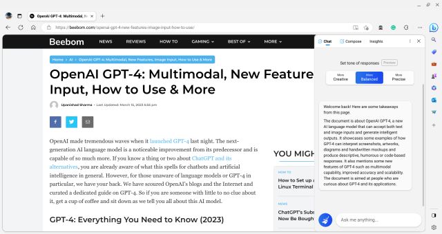 15 Best Ways to Use GPT 4-Based Bing AI (2024) | Beebom
