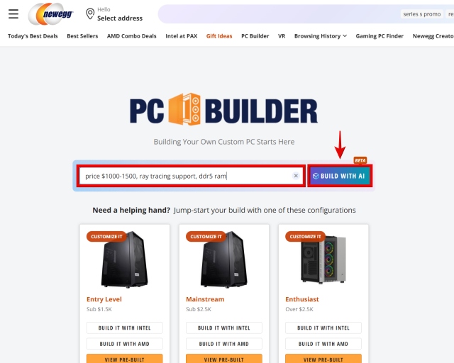 Newegg Deploys ChatGPT for PC Building Tool; Here's How It Works | Beebom