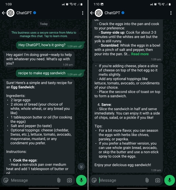 How to Use ChatGPT on WhatsApp in 2025 (Official Method) | Beebom