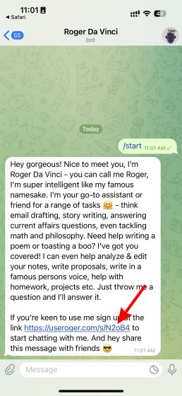 How to Use ChatGPT on Telegram (Guide) | Beebom