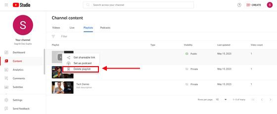 How To Delete A Playlist On Youtube Beebom