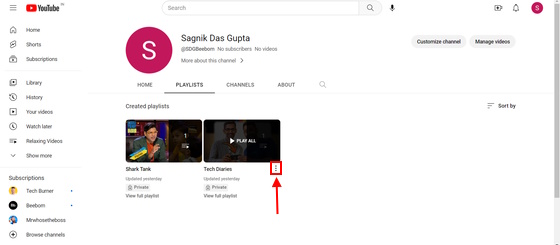 How to Delete a Playlist on YouTube | Beebom