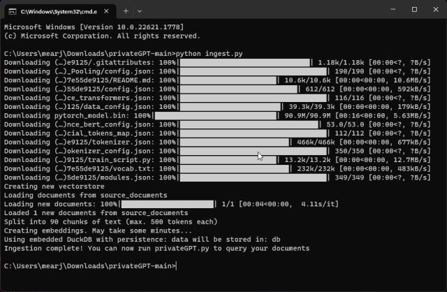 How to Train a Custom AI Chatbot Using PrivateGPT Locally (Offline ...