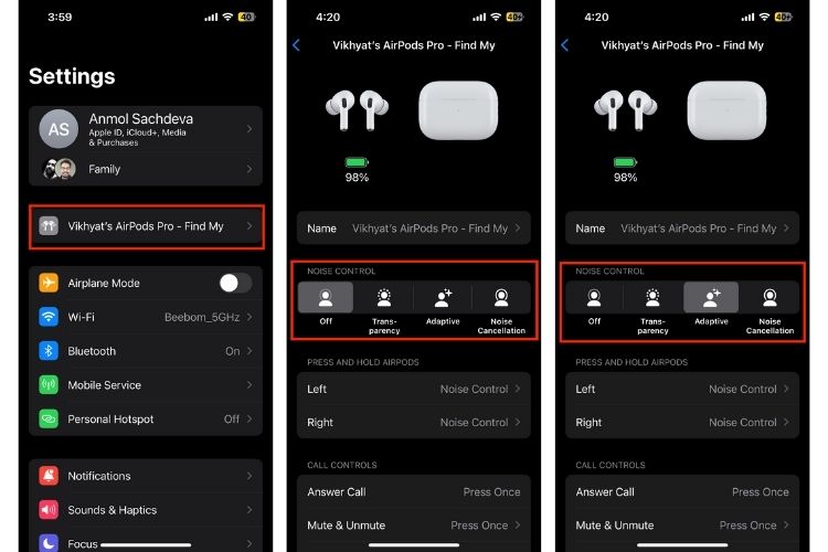 How to Turn on and Use Adaptive Audio on AirPods Pro | Beebom