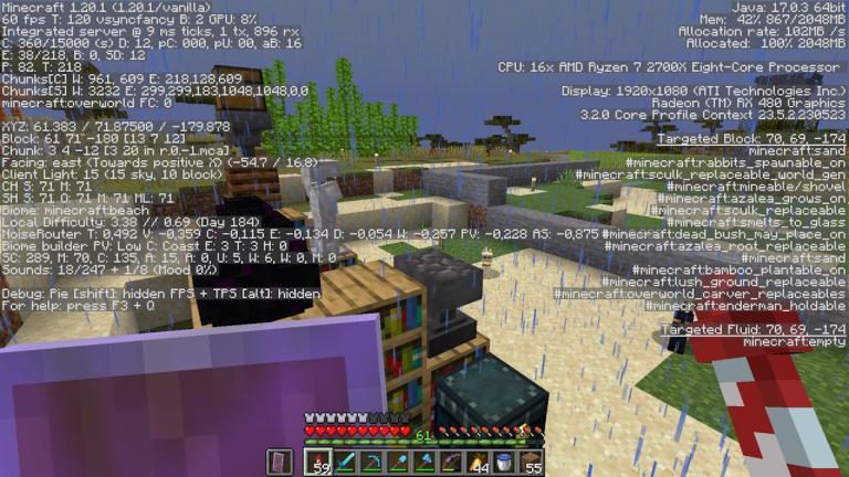 Minecraft F3 Debug Screen Explained | Beebom