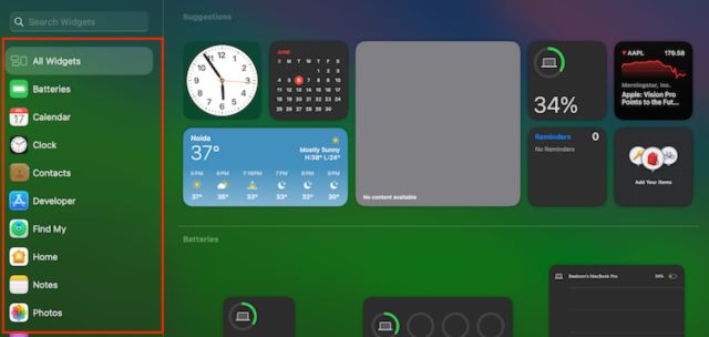 How to Add Widgets to Your Mac Desktop on macOS Sonoma | Beebom