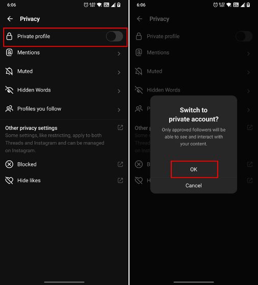 How to Make Your Threads Account Private (2024 Guide) | Beebom