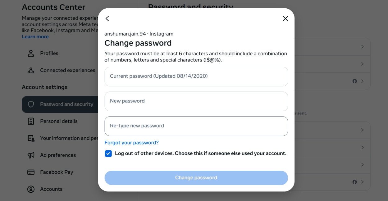 How to Change or Reset Your Instagram Password | Beebom