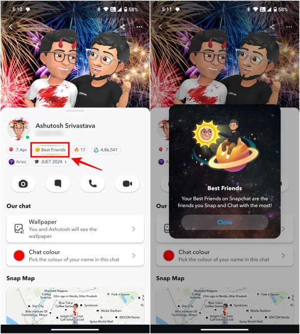 Snapchat Planets Order and Meaning Explained (2025) | Beebom