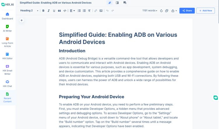 HIX.AI: A Powerful, All-in-one AI Writing Copilot | Beebom