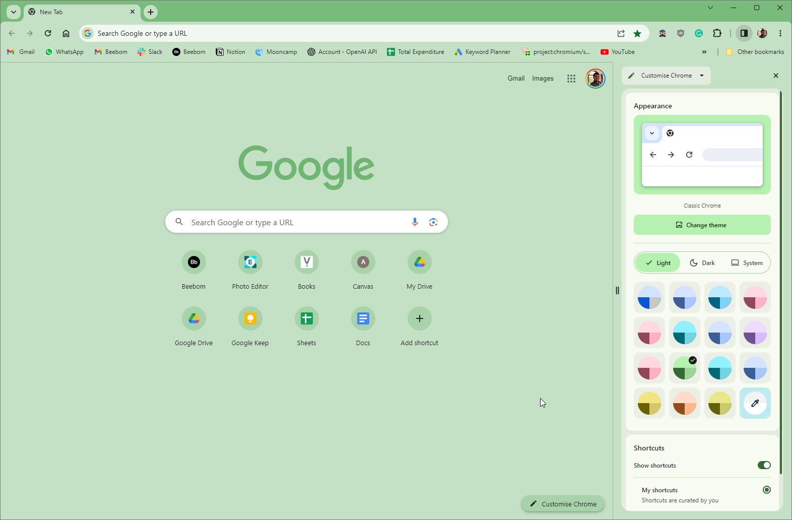 How to Customize Google Chrome with New Material Theming Options | Beebom