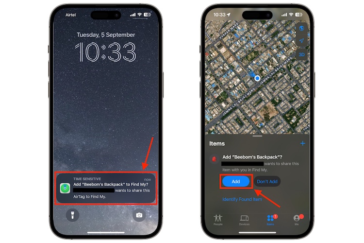 How to Share AirTag with Others on iPhone in iOS 17 | Beebom