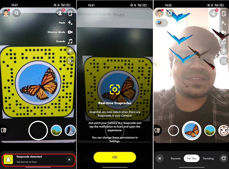 How to Unlock the Butterflies Lens on Snapchat (3 Ways) | Beebom