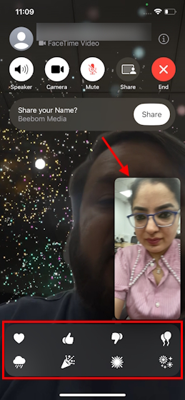 How to Use Effects in FaceTime on iOS 17 | Beebom