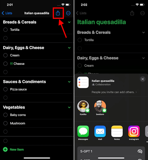 How to Make Grocery List in iOS 17 Reminders App on iPhone | Beebom