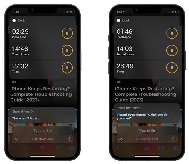 How to Set Multiple Timers on iPhone in iOS 17 | Beebom