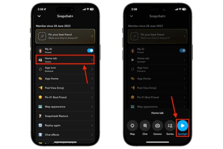 How to Change Default Home Tab on Snapchat | Beebom