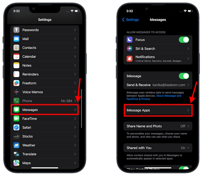 How to Delete iMessage Apps in iOS 17 on iPhone | Beebom