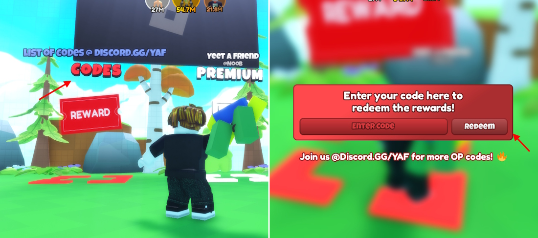 Roblox Yeet a Friend Codes (November 2025) | Beebom