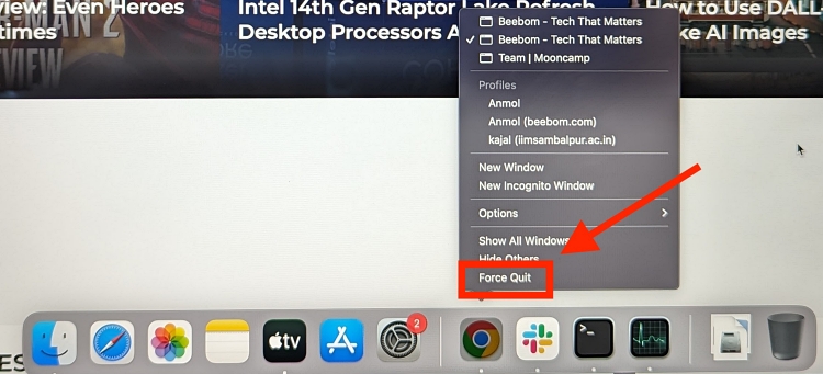 How to Force Quit on Mac (6 Ways) | Beebom