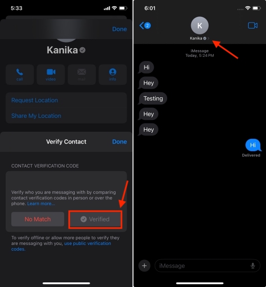 How to Use iMessage Contact Key Verification on iPhone | Beebom