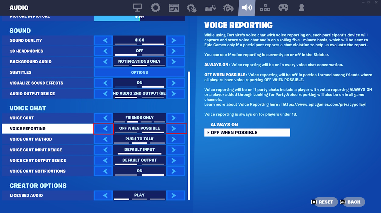 How to Enable Voice Reporting in Fortnite | Beebom