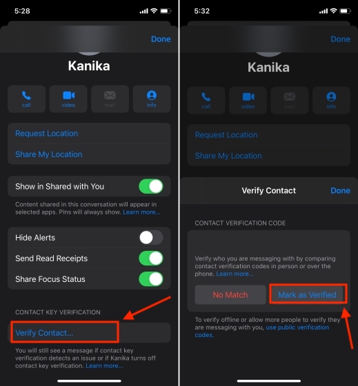 How to Use iMessage Contact Key Verification on iPhone | Beebom